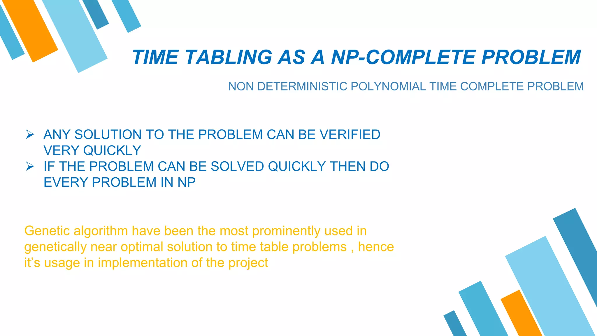 Time Table Management system | PPTX