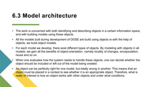 Architecture of Object Oriented Software Engineering | PPTX