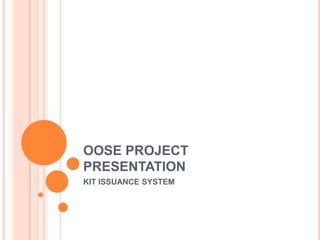 Object Oriented Software Engineering | PPTX