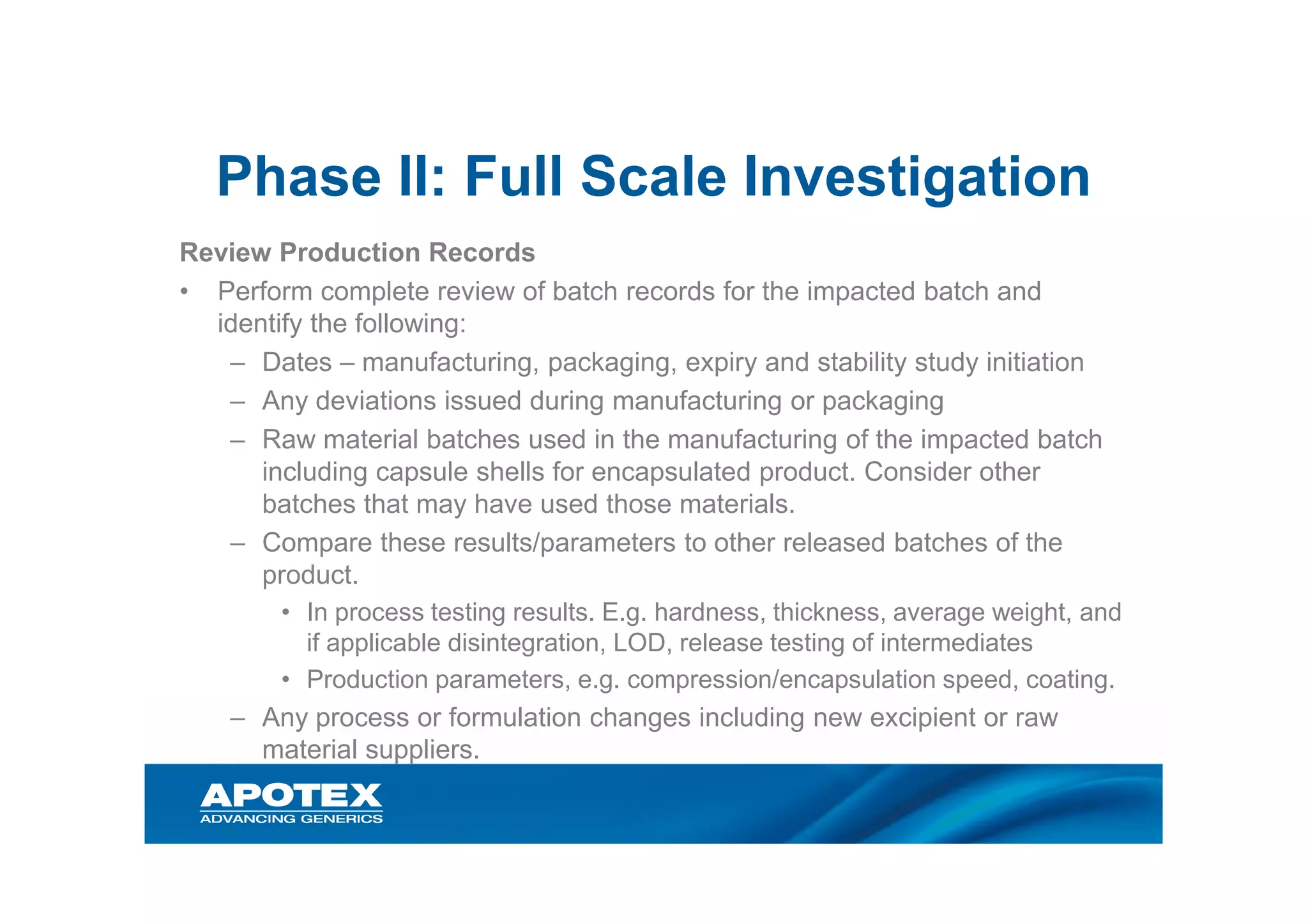 Pharmacovigilance role through investigating Out of Specification (OOS ...