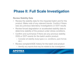 Pharmacovigilance role through investigating Out of Specification (OOS ...