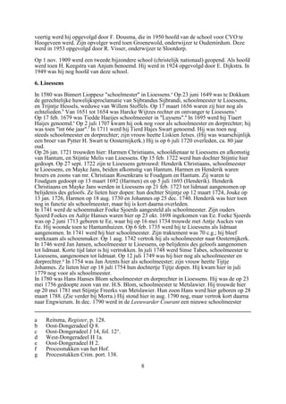 Oostdongeradeel: schoolmeesters in de loop der tijden | PDF | Christianity | Religion & Spirituality