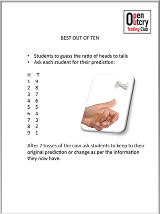 Open Outcry Trading Club - Teaching intro | PDF