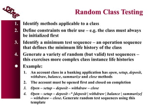 types of testing with descriptions and examples | PPT