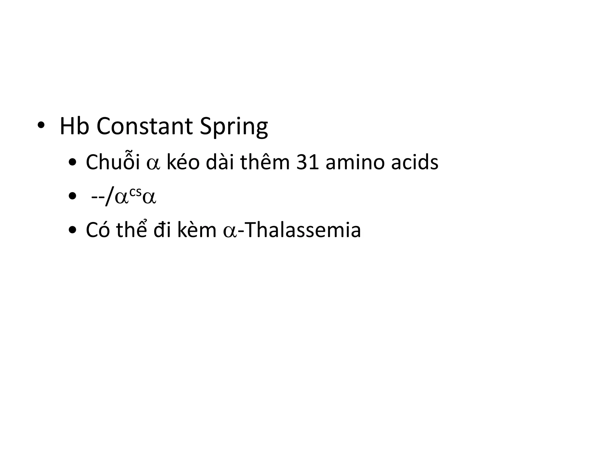THALASSEMIA VÀ BỆNH HEMOGLOBIN | PDF