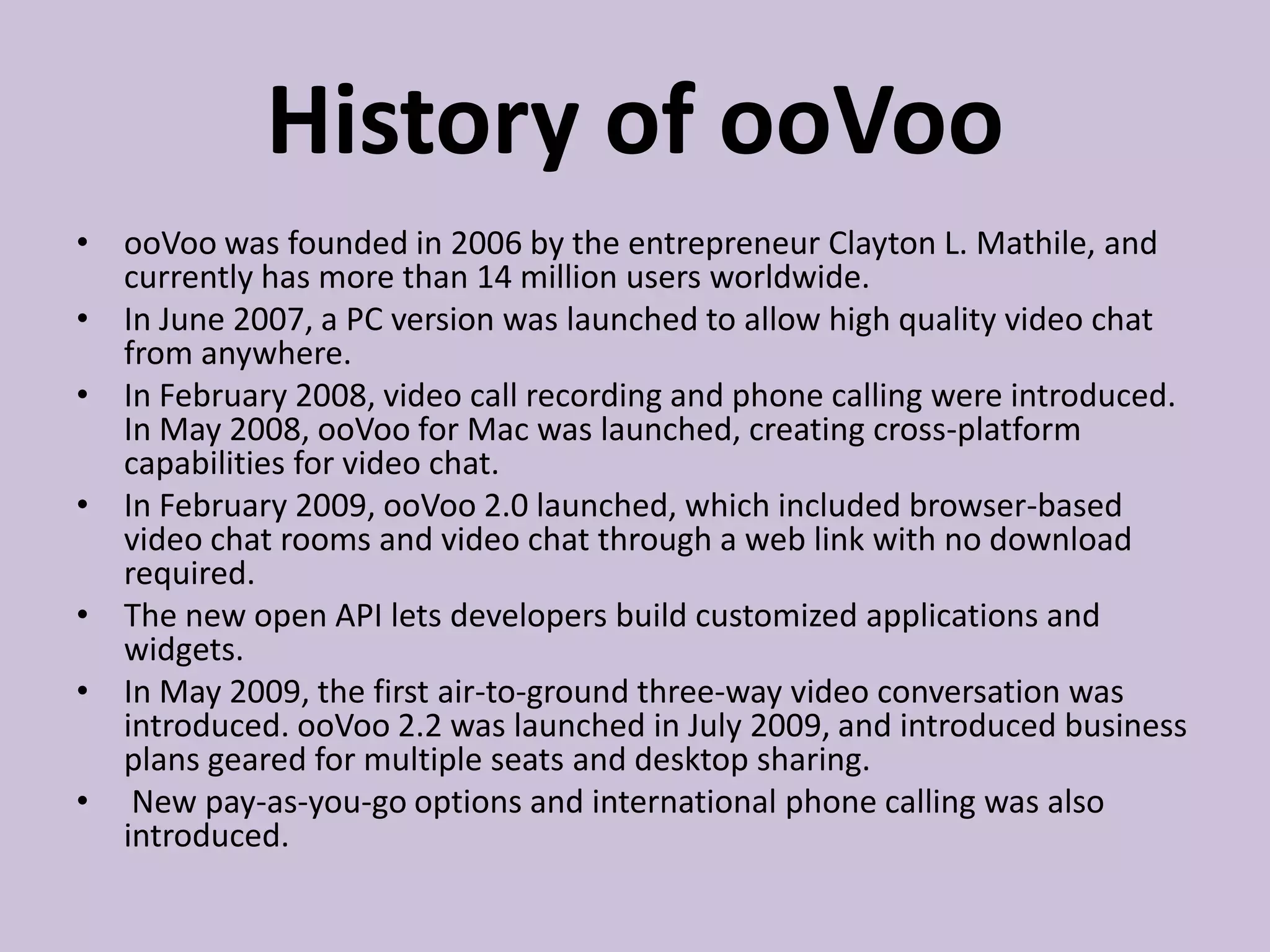 Oovoo | PPT