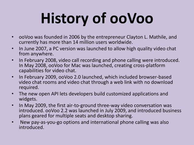 Oovoo | PPT