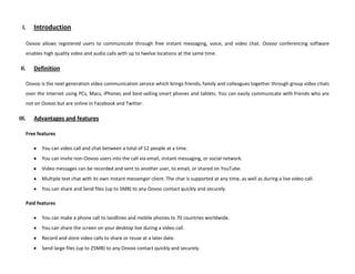 Oovoo | PPT