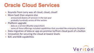 Oracle OpenWorld 14 Highlights for Middleware Admins | PDF | Cloud ...