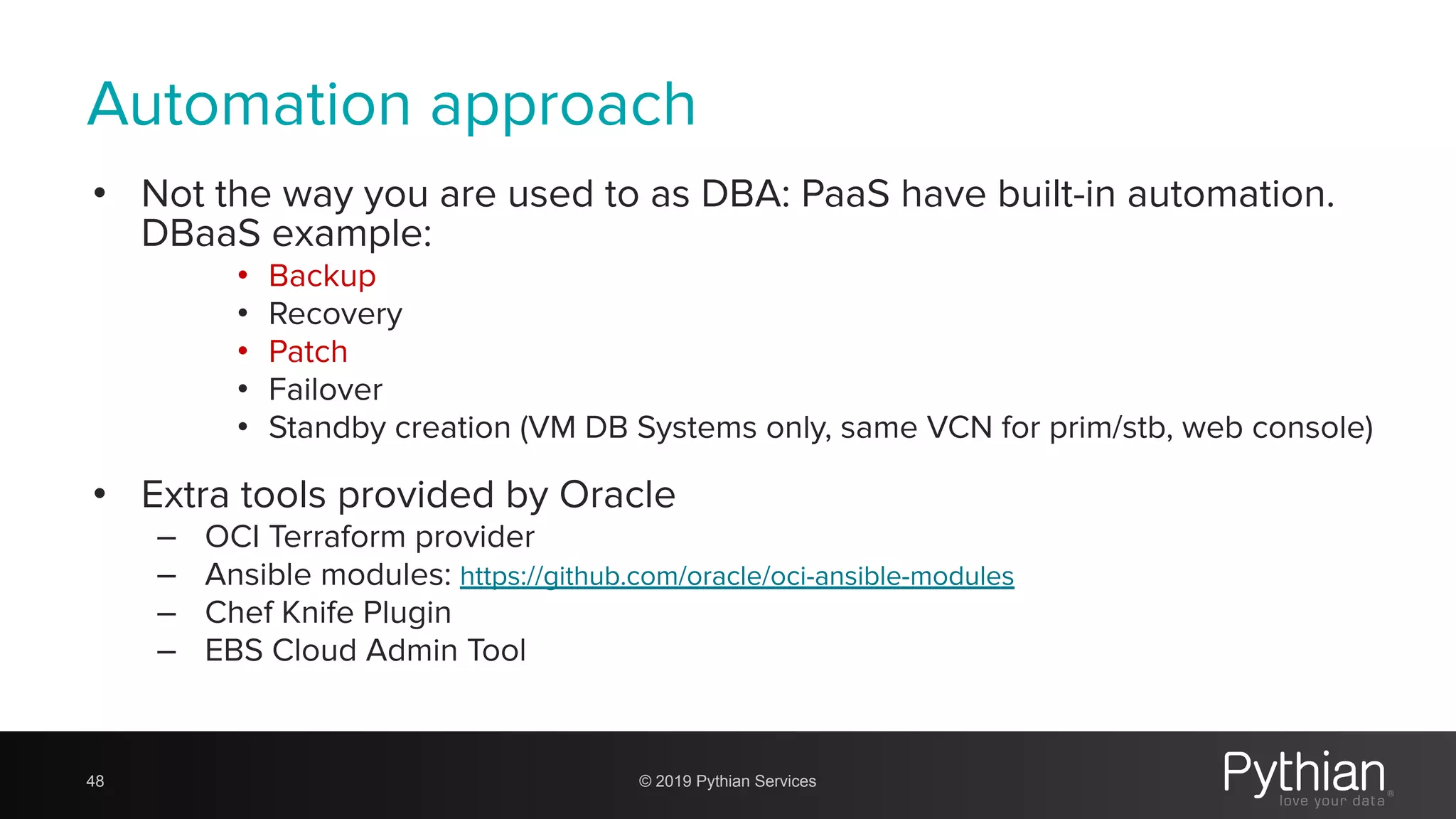 Automate your oracle cloud infrastructure operations v2.0 - OOW19 | PPT