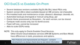 Oracle Exadata Cloud Services guide from practical experience - OOW19 | PDF | Cloud Computing ...