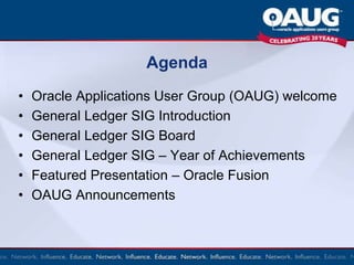 OAUG GL SIG Meeting - OOW2010 | PPTX