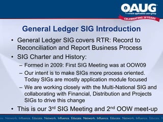 OAUG GL SIG Meeting - OOW2010 | PPTX