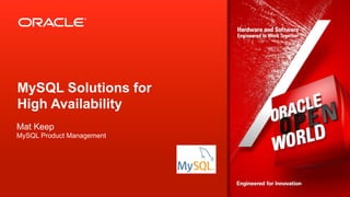 MySQL HA Solutions | PPT