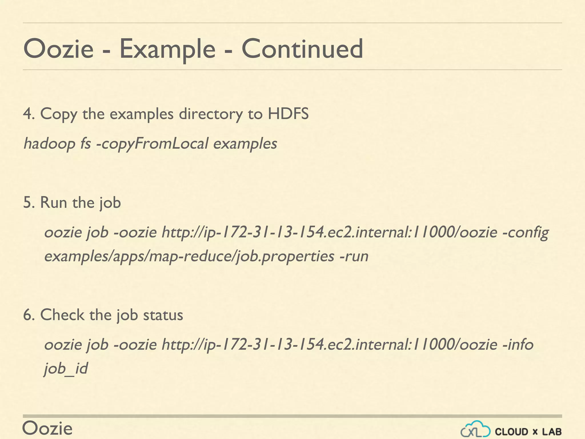 Introduction to Oozie | Big Data Hadoop Spark Tutorial | CloudxLab | PDF