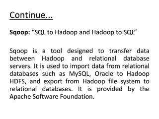 Oozie & sqoop by pradeep | PPT