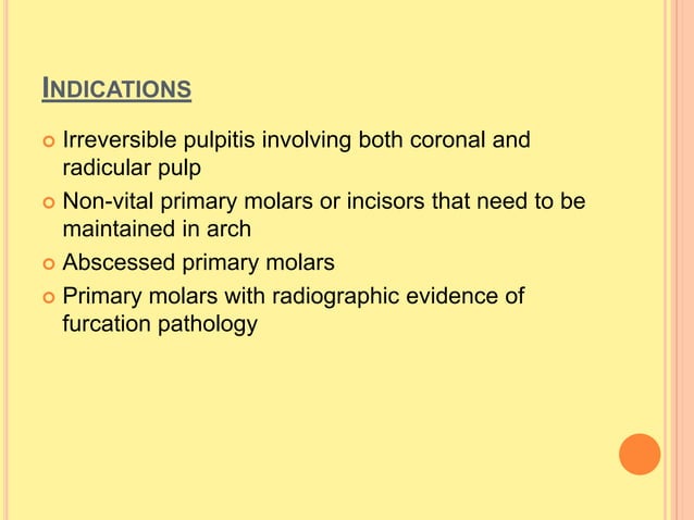 Difference between pulpotomy and pulpectomy | PPT