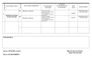 Op.plan za 5 razred 2016 17 | DOC