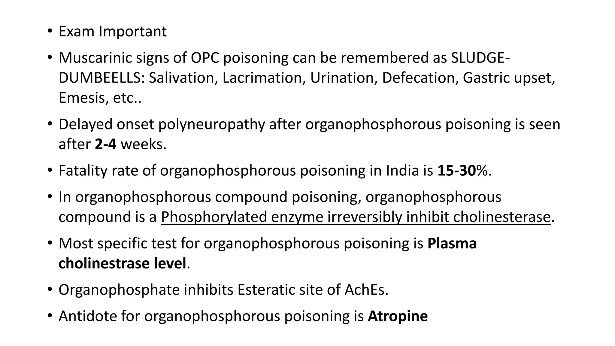 ORGANOPHOSPHATE POISONING | PPTX