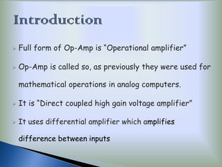 Op amp | PPTX