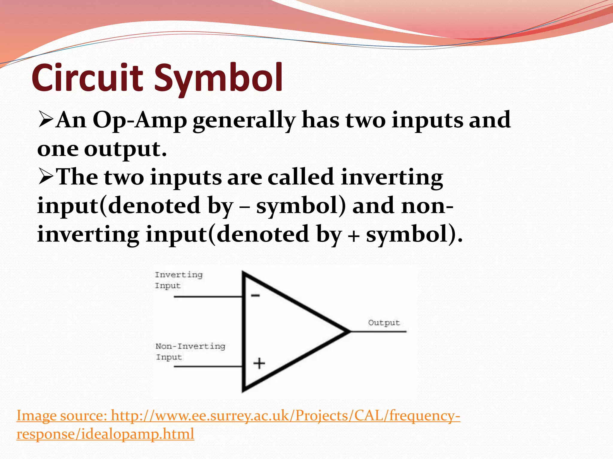 Operational Amplifier Basics | PPTX
