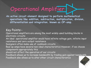 Presentation on Op-amp by Sourabh kumar | PPSX