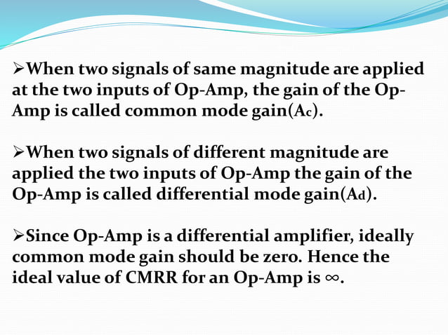 Operational amplifier parameters | PPT Operational amplifier parameters | PPT