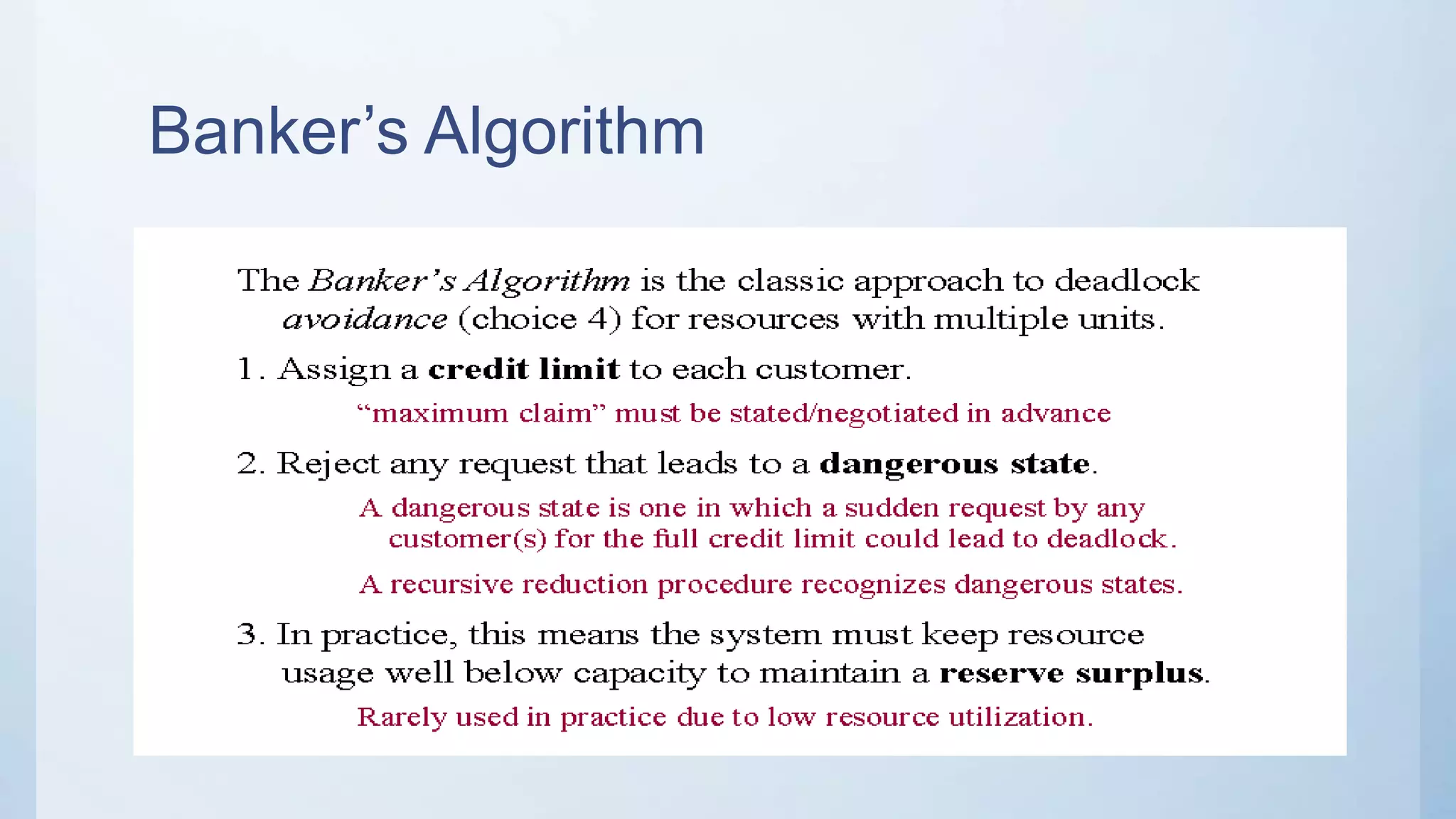 Dead Lock in operating system | PPTX