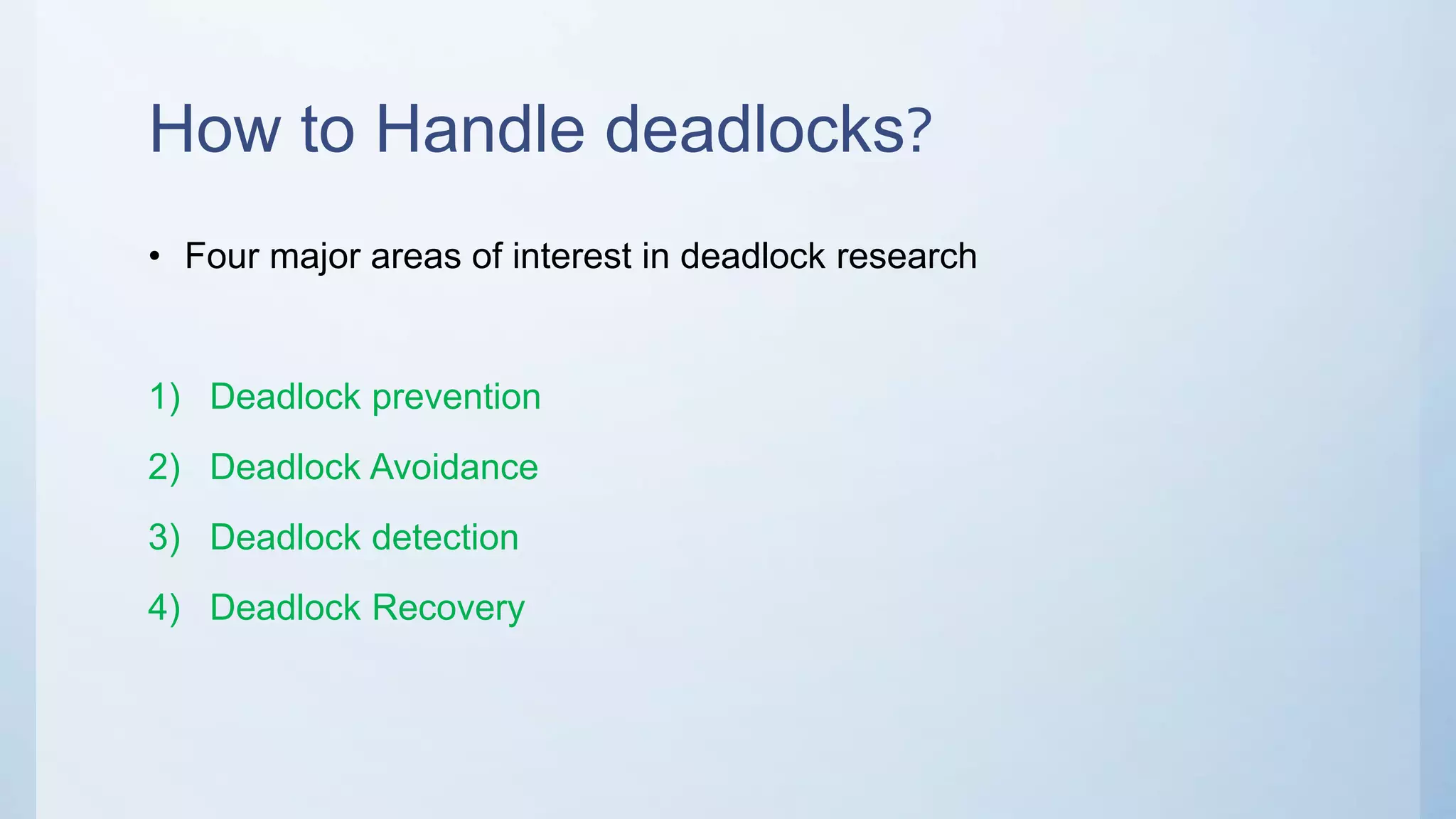 Dead Lock in operating system | PPTX