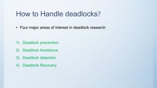 Dead Lock in operating system | PPTX
