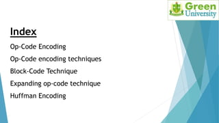 Op code encoding | PPTX