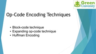 Op code encoding | PPTX