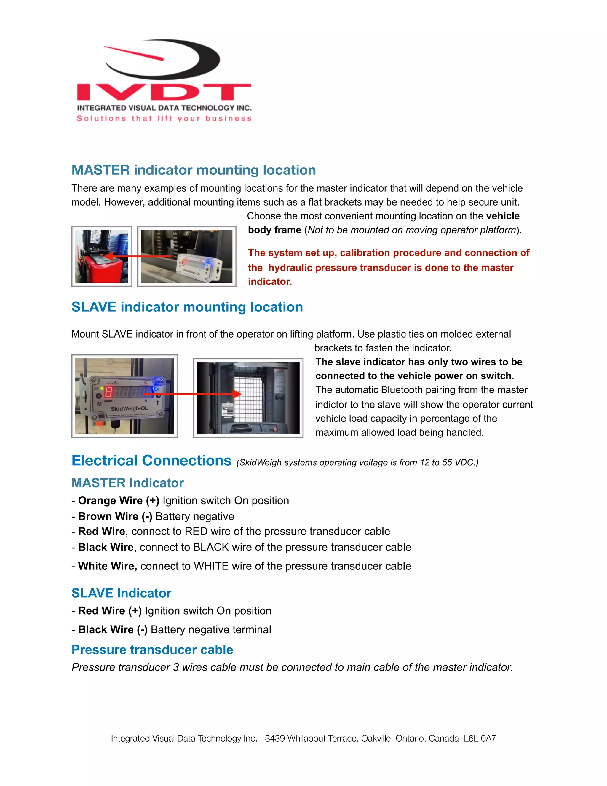 Order Picker Truck Load Capacity Monitor, SkidWeigh | PDF