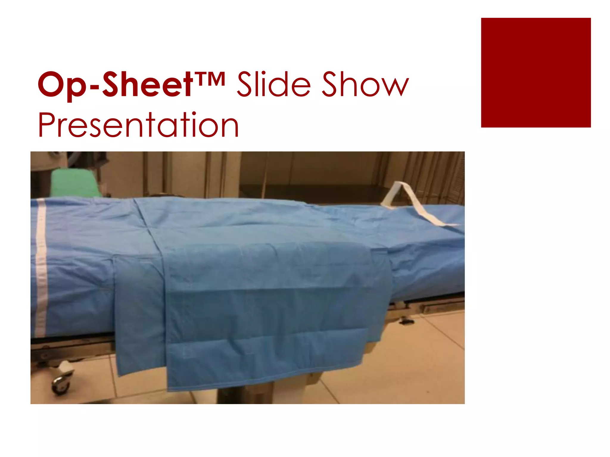 Op Sheet Presentation July 2011 | PPTX