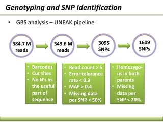 Genome-wide SNP identification, linkage map construction and QTL ...