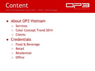 Op3 design & construction | PPT