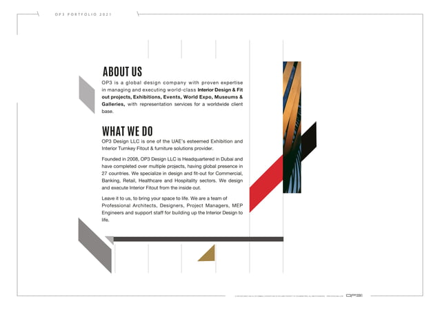 OP3 Design LLC Portfolio 2021 | PPT