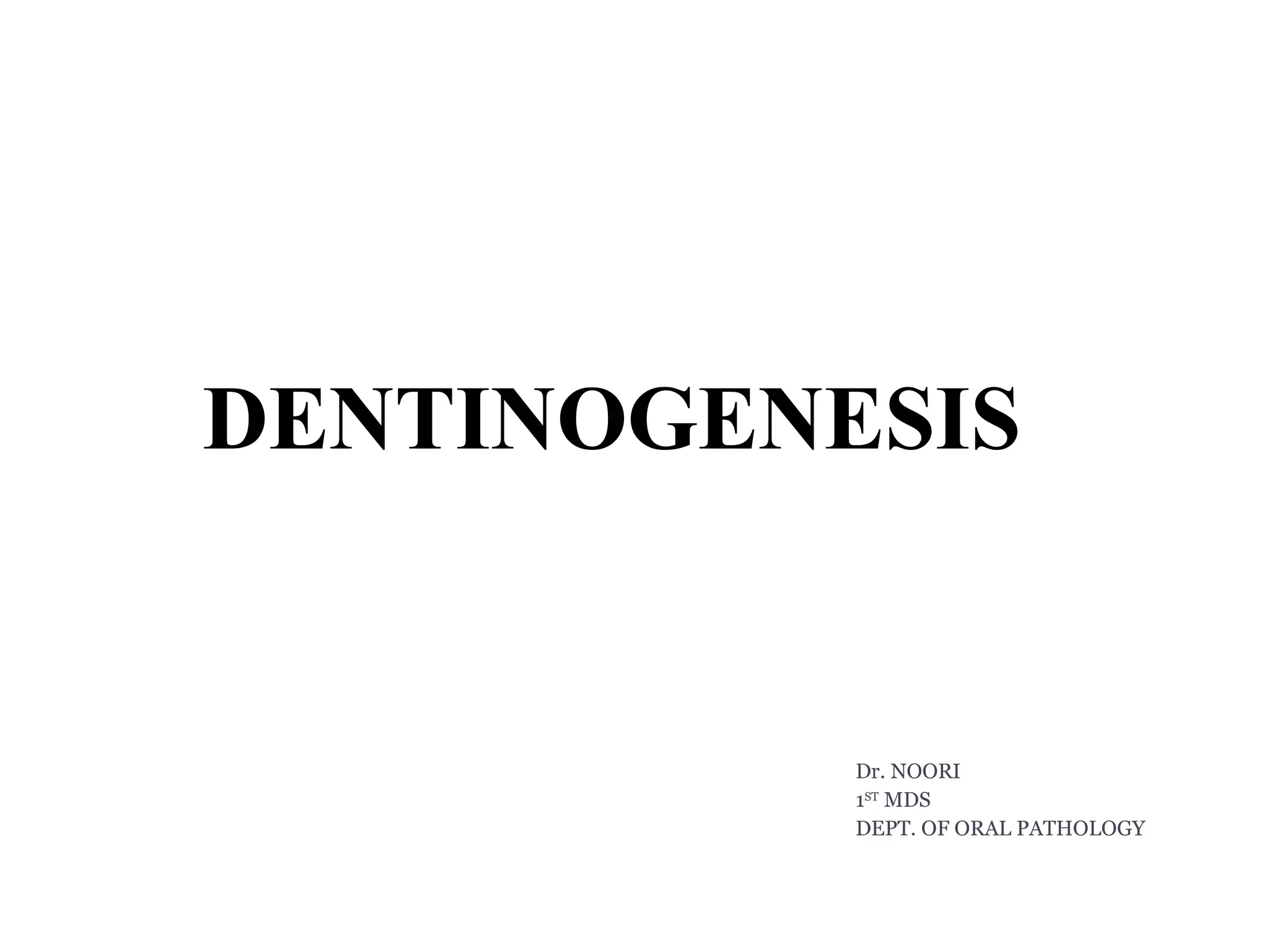 dentinogenesis, formation of dentin and its mineralisation | PPTX | Dental Health | Diseases and ...