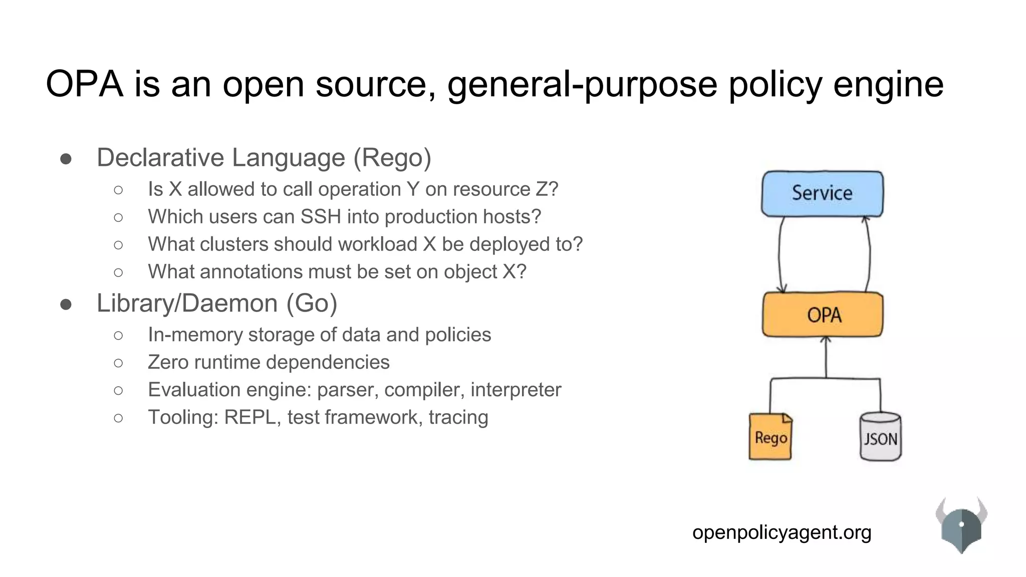 OPA APIs and Use Case Survey | PPT