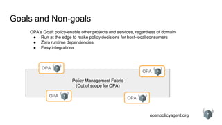 OPA APIs and Use Case Survey | PPT