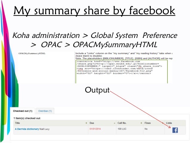 Koha-3.14.13: OPAC Customization