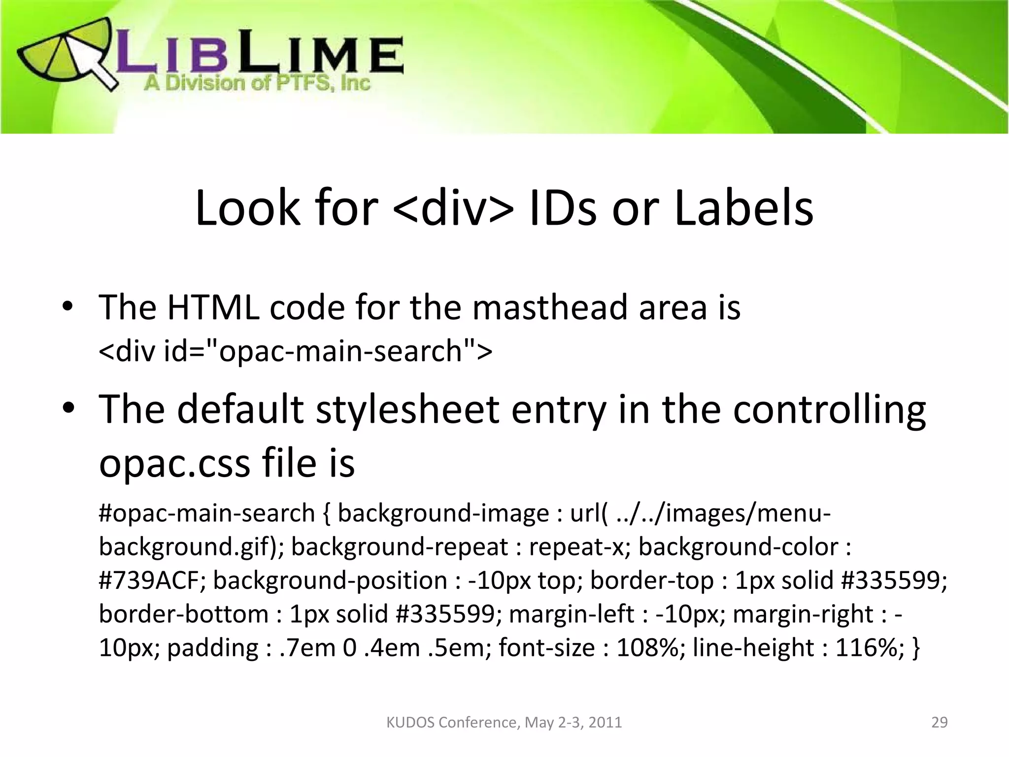 Opac customization | PDF