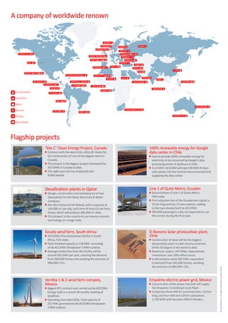 One page ACCIONA (EN) | PDF | Power and Energy Industry | Industries
