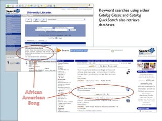 New OPAC Features, the ERM and Finding Databases | PPT | Free Download