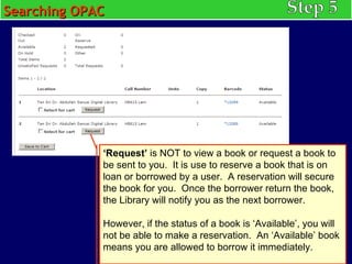 Opac Guide | PPT