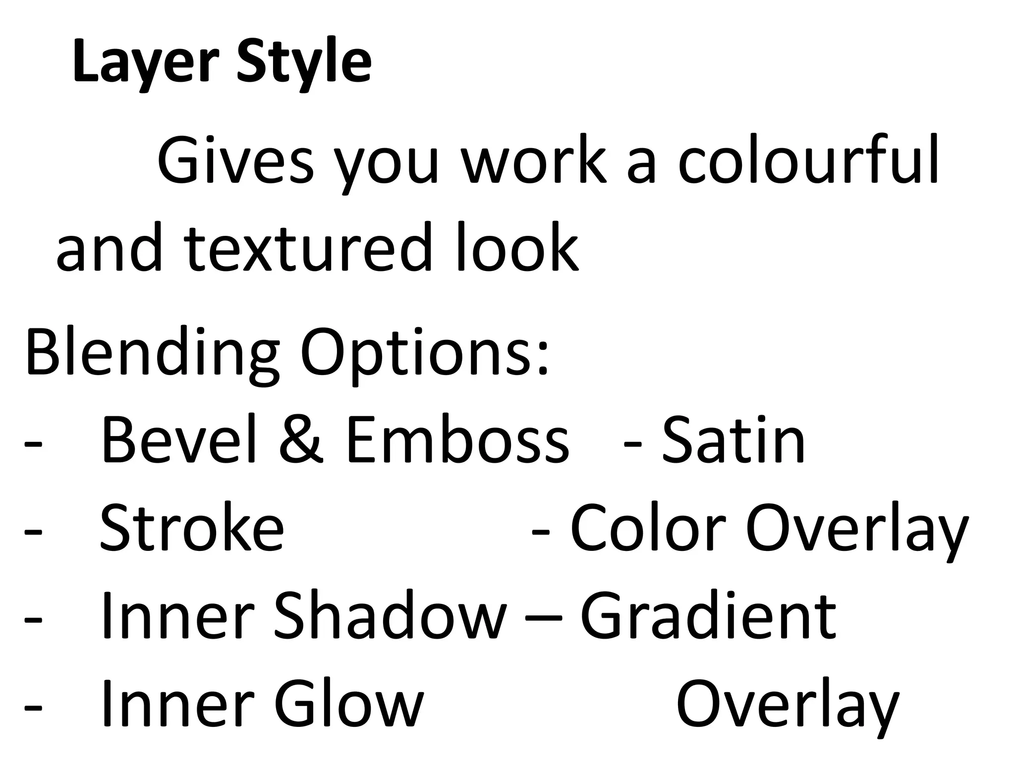 Opacity type-tool-layer-styles | PPTX