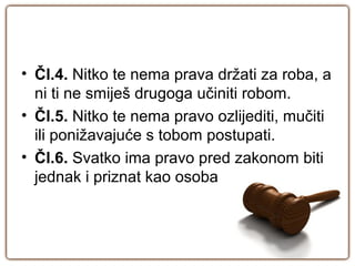 Opća deklaracija o ljudskim pravima | PPT