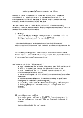 Opal case study 52 CCOT | DOC | College Education | Education