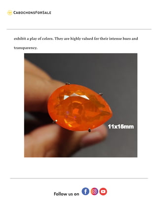 Opal Gemstone: A Mesmerizing Play of Colors | PDF