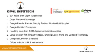 Opal Infotech-Web Development & Digital Marketing Company | PDF